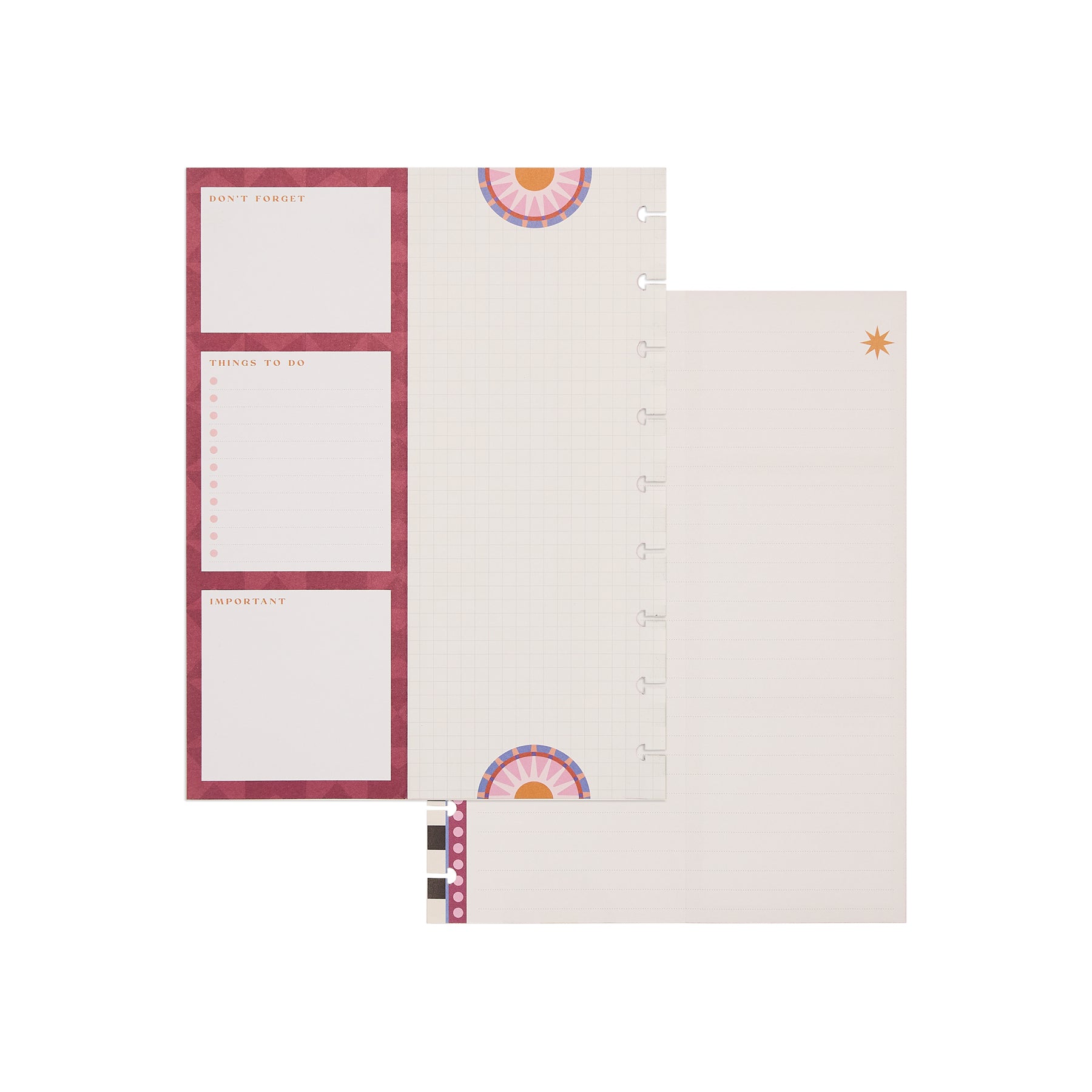 Horizon Lines - Dot Grid + Dotted Lined Classic Folded Filler Paper ...