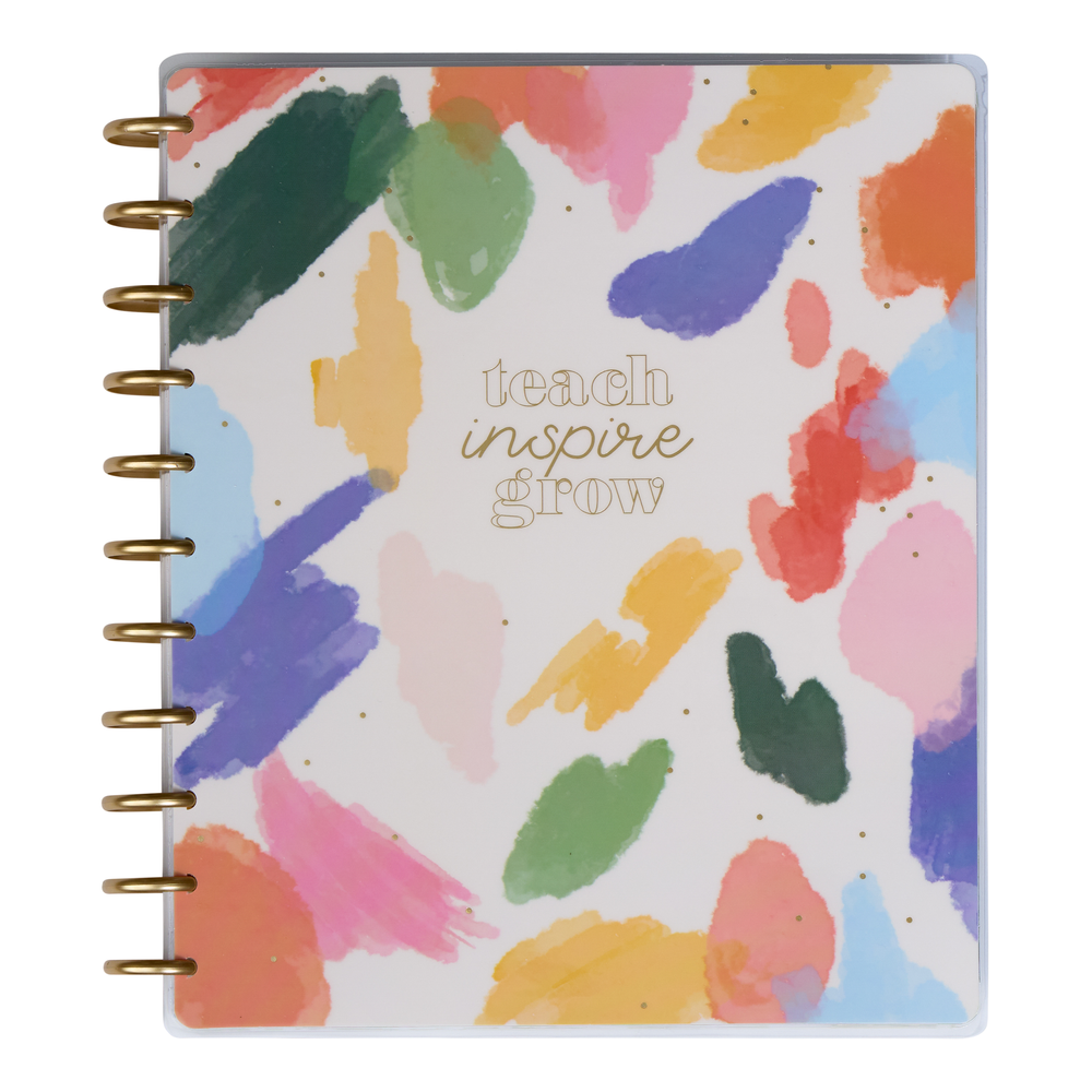 2024 Blooming Brush Teacher Happy Planner - Big Teacher Layout - 12 Mo