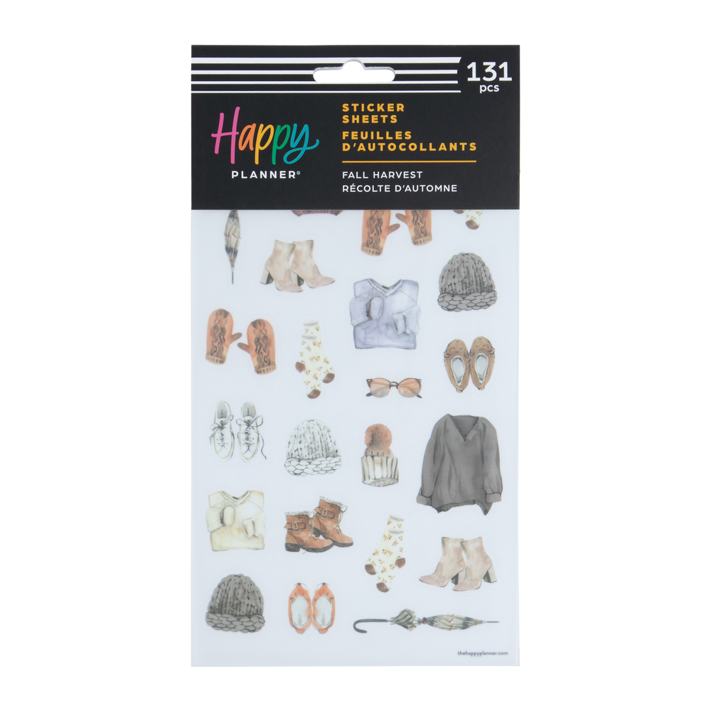 Fall Harvest - 5 Sticker Sheets – Happy Planner