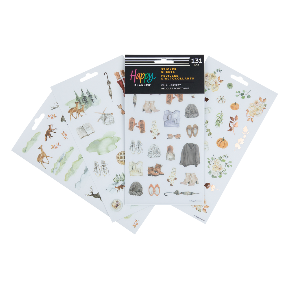 Fall Harvest - 5 Sticker Sheets – Happy Planner
