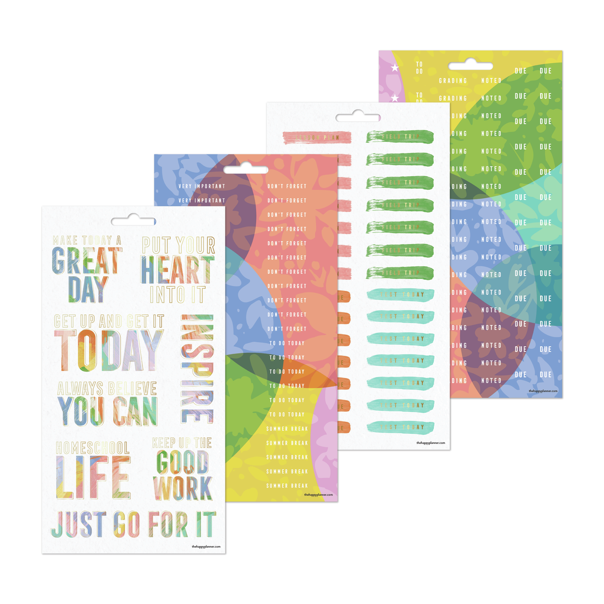Happy Teacher - 5 Sticker Sheets – Happy Planner