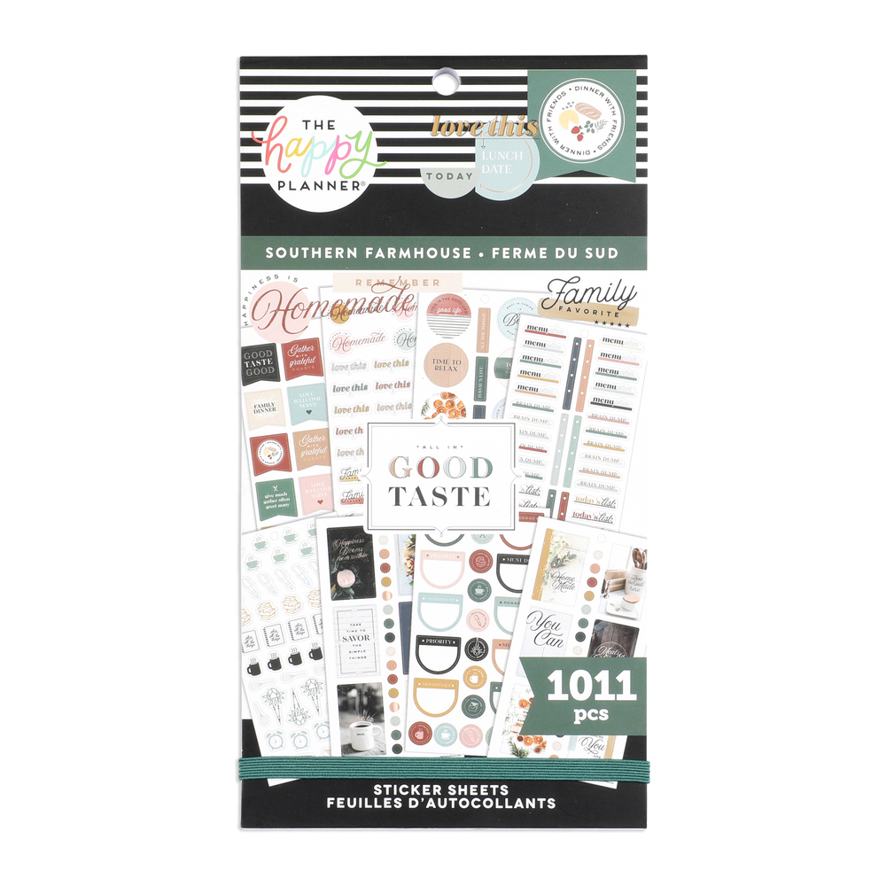 Southern Farmhouse Food Theme Value Pack Stickers | The Happy Planner