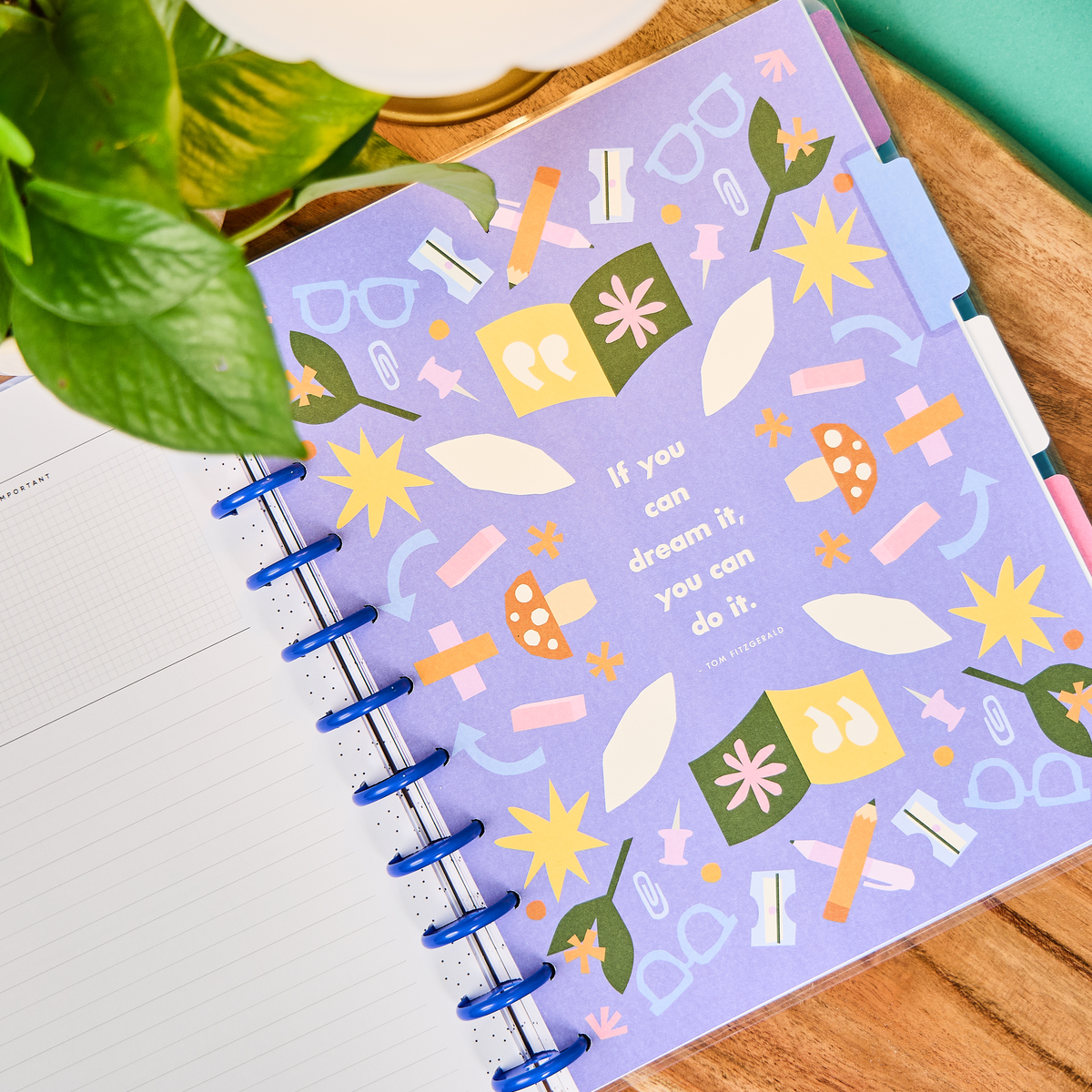 Undated Heart Work Customizable Teacher Planner - Big Teacher Layout ...