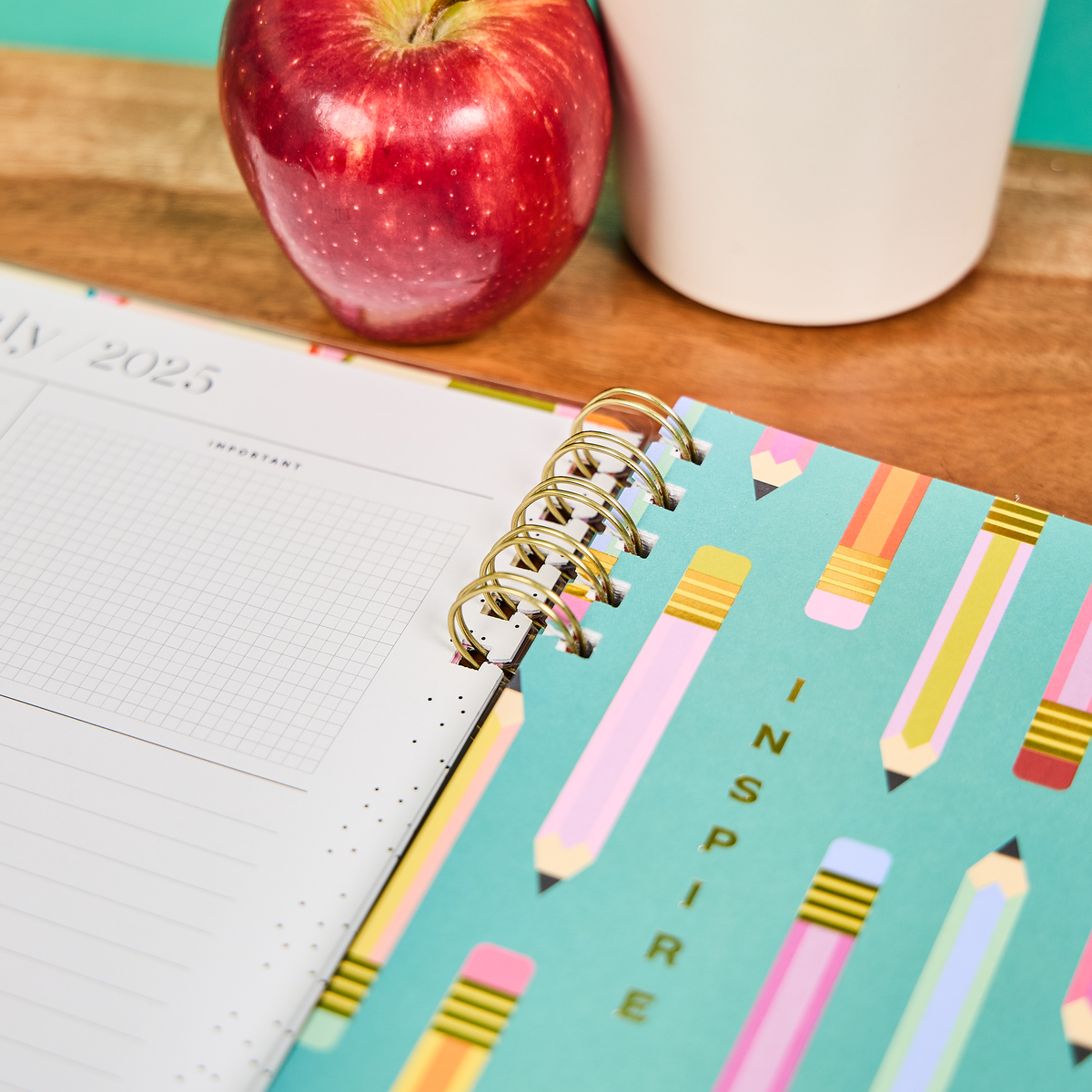 2025–2026 Mod Teacher Customizable Spiral Teacher Planner - Big Teache ...