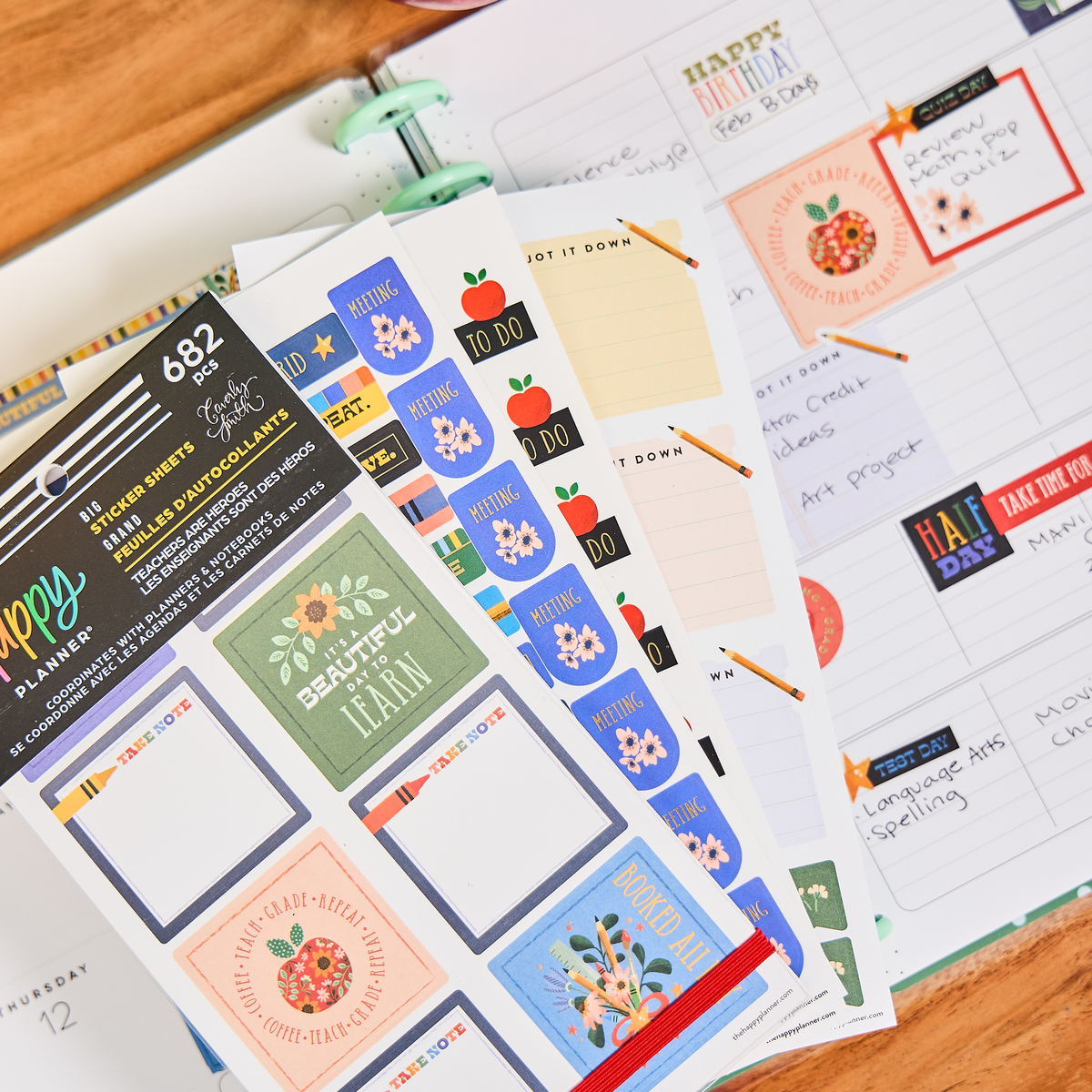 Teachers Are Heroes - Value Pack Stickers - Big – Happy Planner
