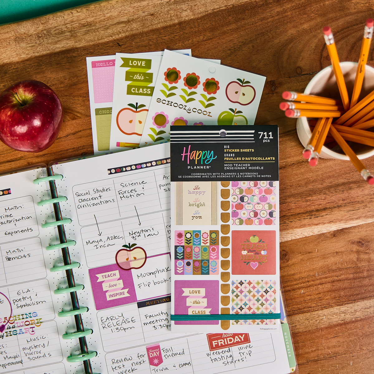Mod Teacher - Value Pack Stickers - Big – Happy Planner