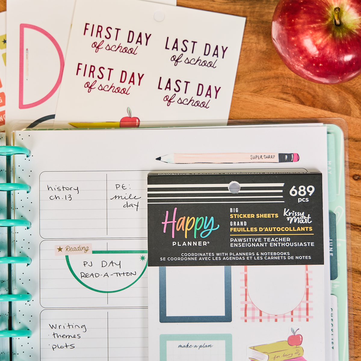 Pawsitive Teacher - Value Pack Stickers - Big – Happy Planner