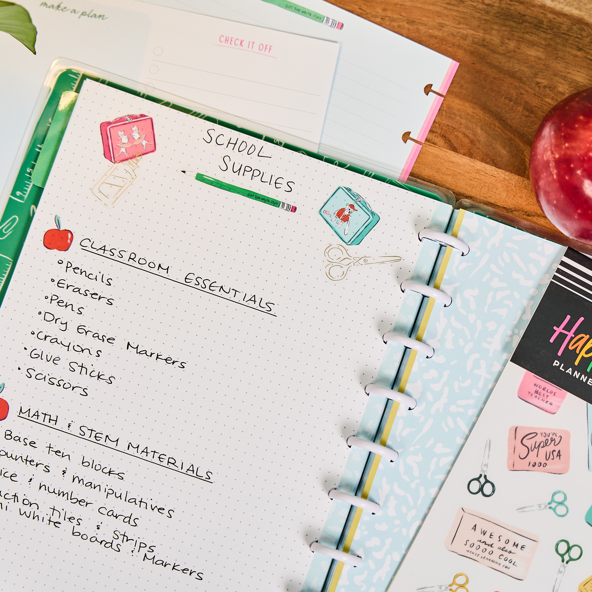 Pawsitive Teacher - Classic Notebook + Filler Paper + Sticker Bundle ...