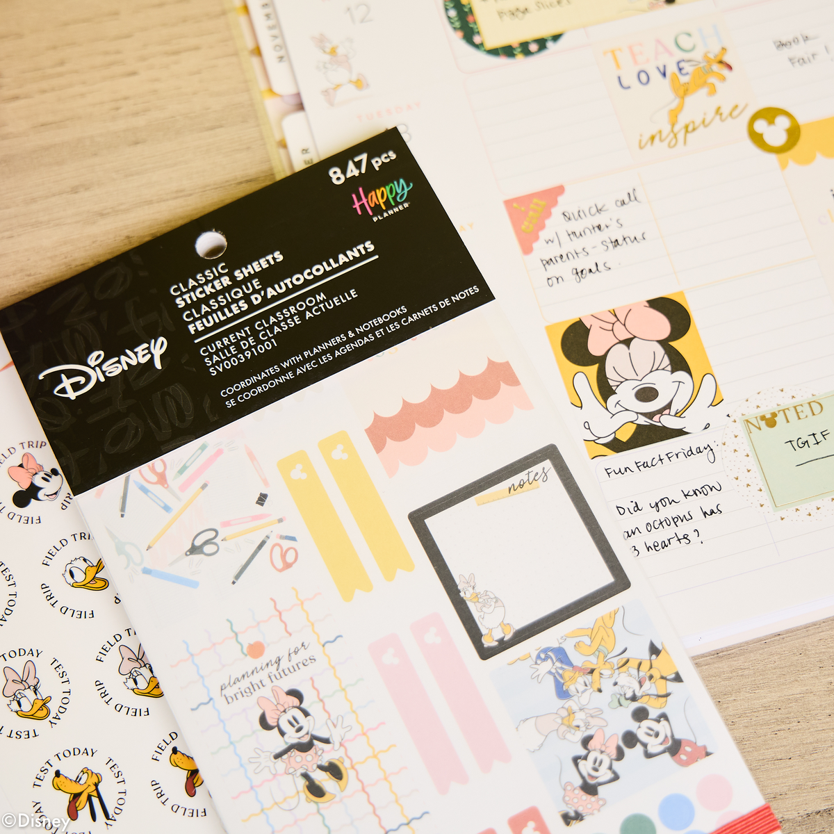 Disney Mickey Mouse & Friends Teacher - Value Pack Stickers – Happy Planner