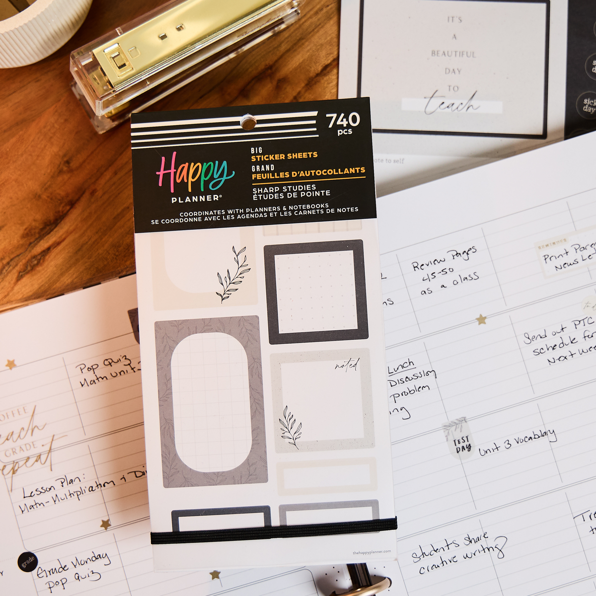Sharp Studies Teacher - Value Pack Stickers - Big – Happy Planner