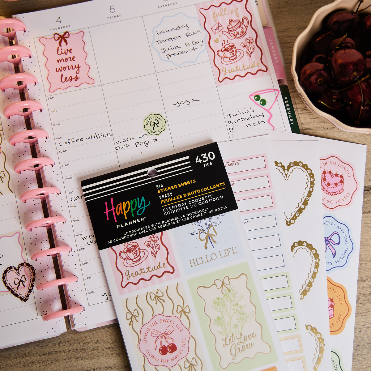 Everyday Coquette - Value Pack Stickers - Big – Happy Planner