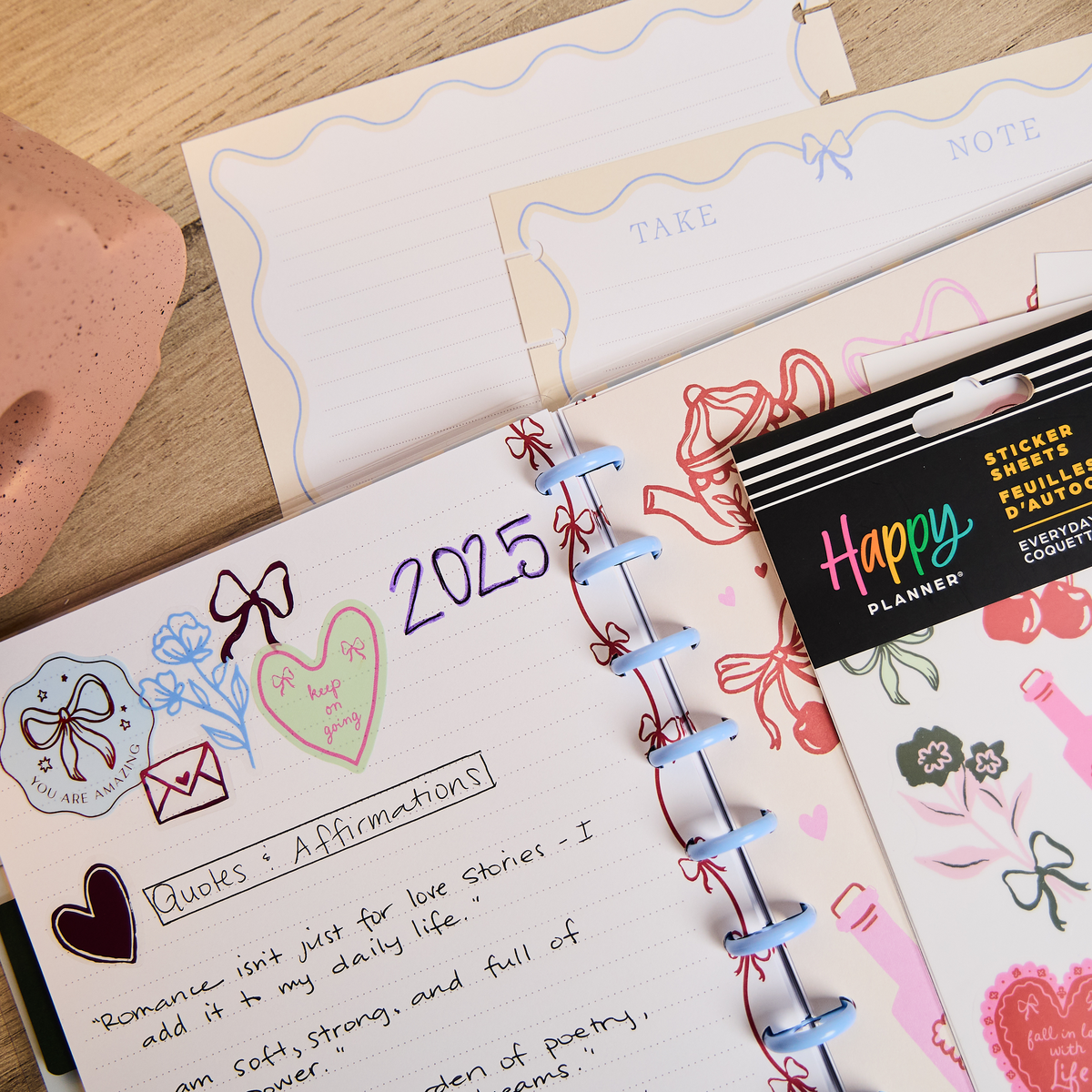 Everyday Coquette - Classic Notebook + Filler Paper + Sticker Bundle ...