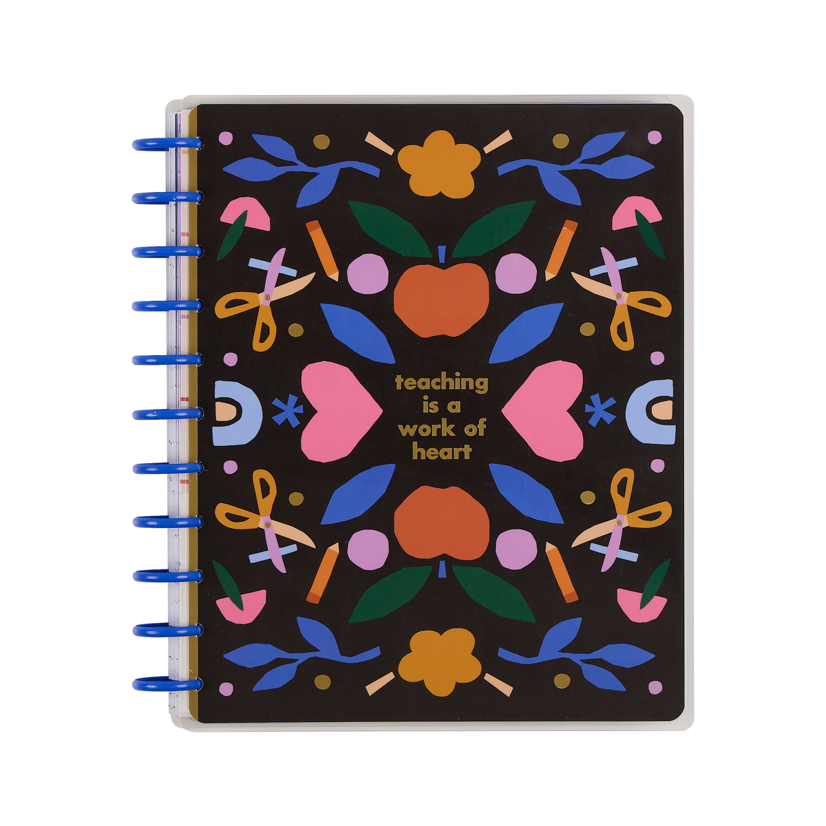 Undated Heart Work Customizable Teacher Planner - Big Teacher Layout ...