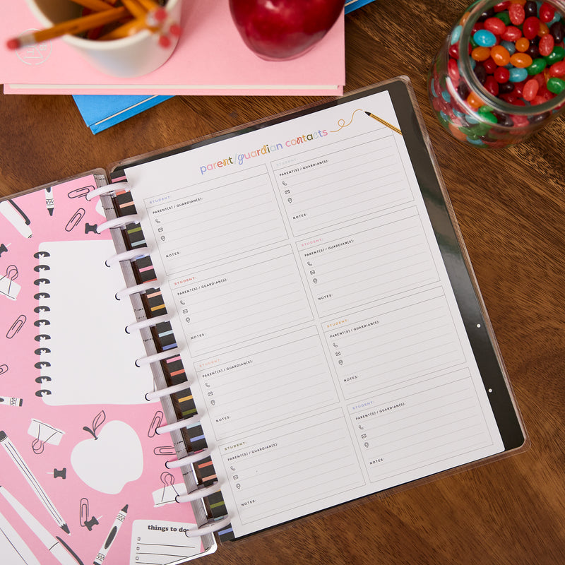 School Doodles - Parent & Student Info - Big Accessory Pack – Happy Planner