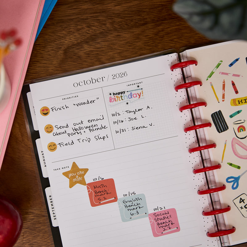 2026–2027 Bright Lessons Customizable Teacher Planner - Classic Teache ...