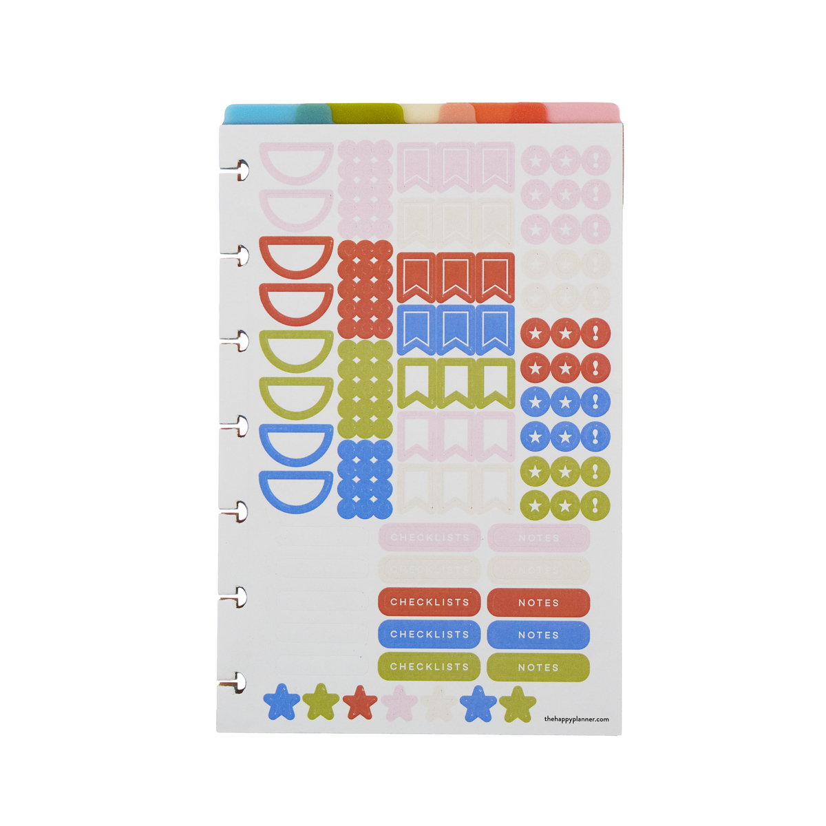 Bright Day - Mini Plastic Dividers - 5 Pack – Happy Planner