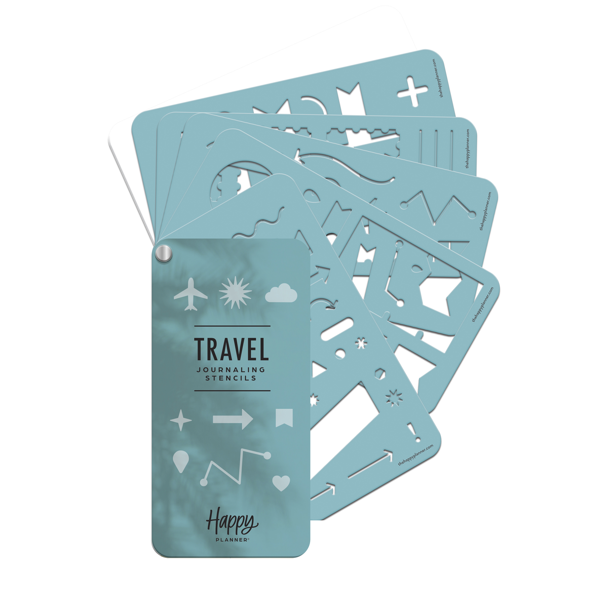 Travel - Stencil Fan Book - 5 Sheets – Happy Planner