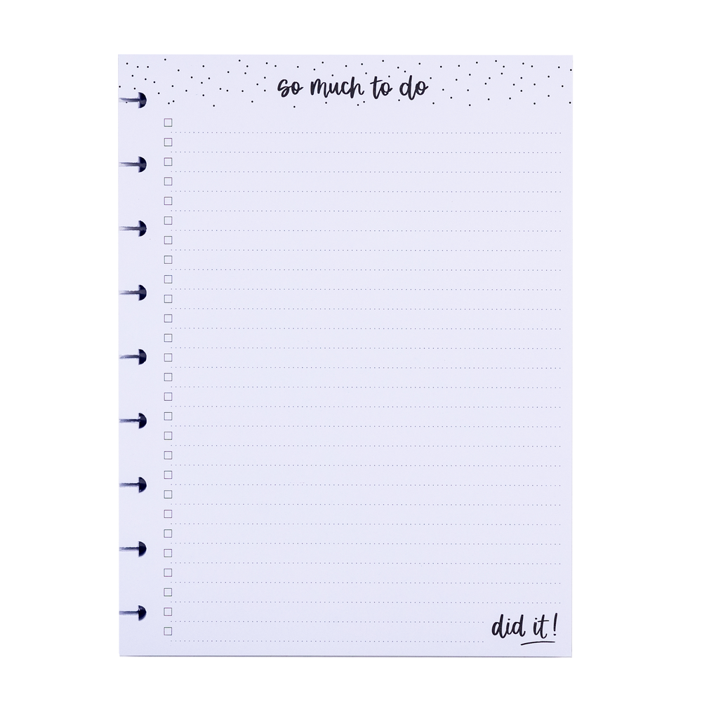 So Much To Do - Classic Block Notepad - 100 Sheets – Happy Planner