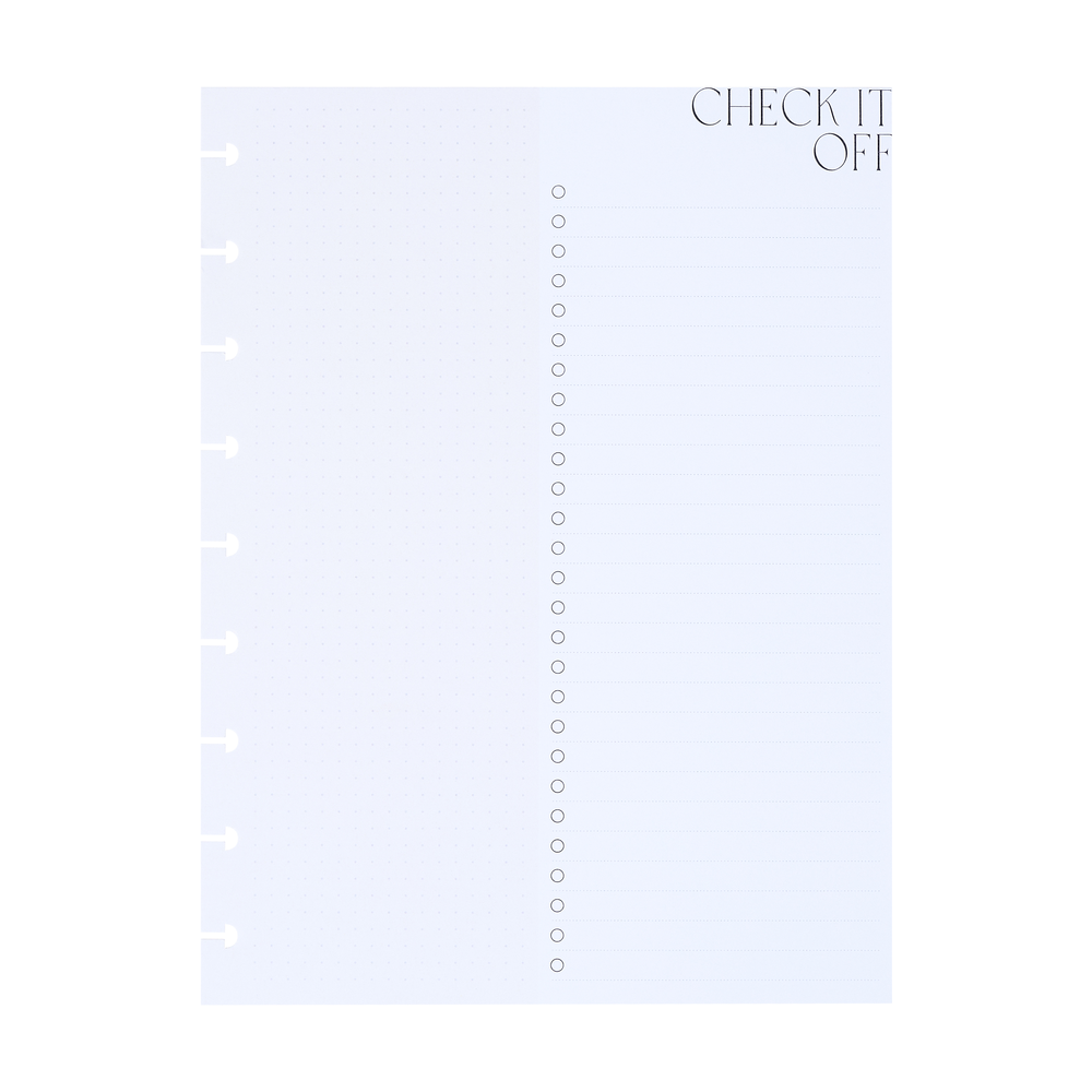 Check It Off - Dot Grid + Checklist Classic Filler Paper - 40 Sheets ...