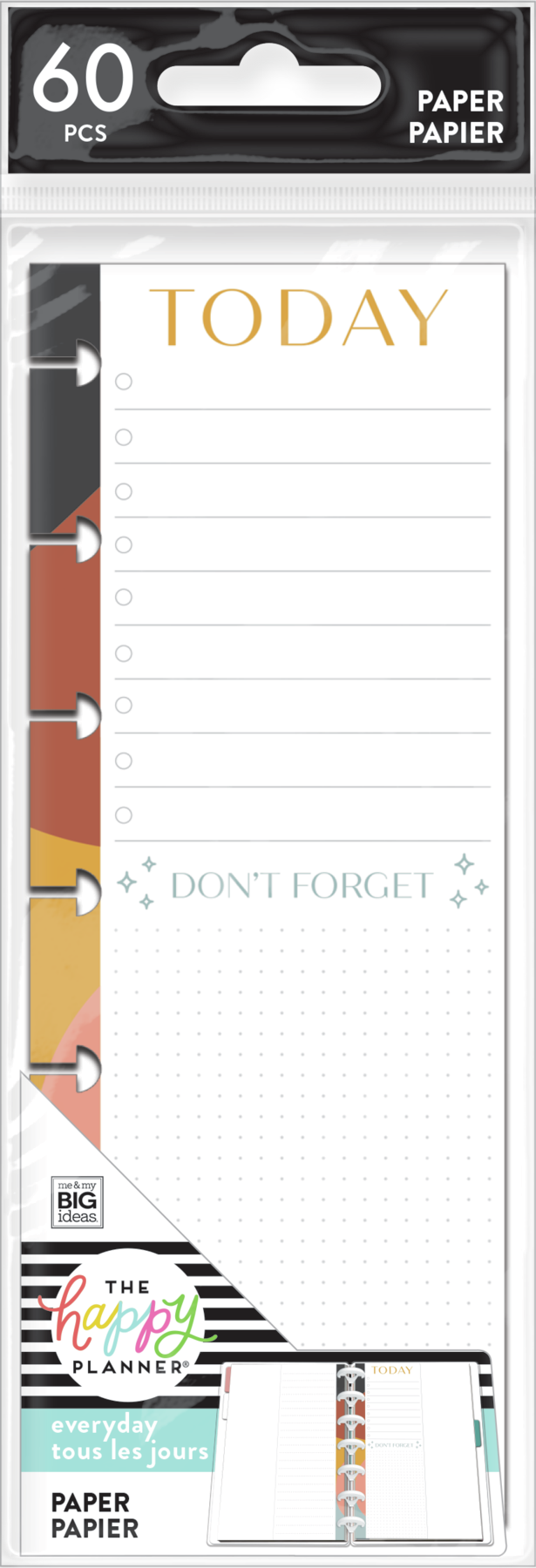 Today's Notes - Checklist Skinny Mini Filler Paper - 60 Sheets – Happy ...