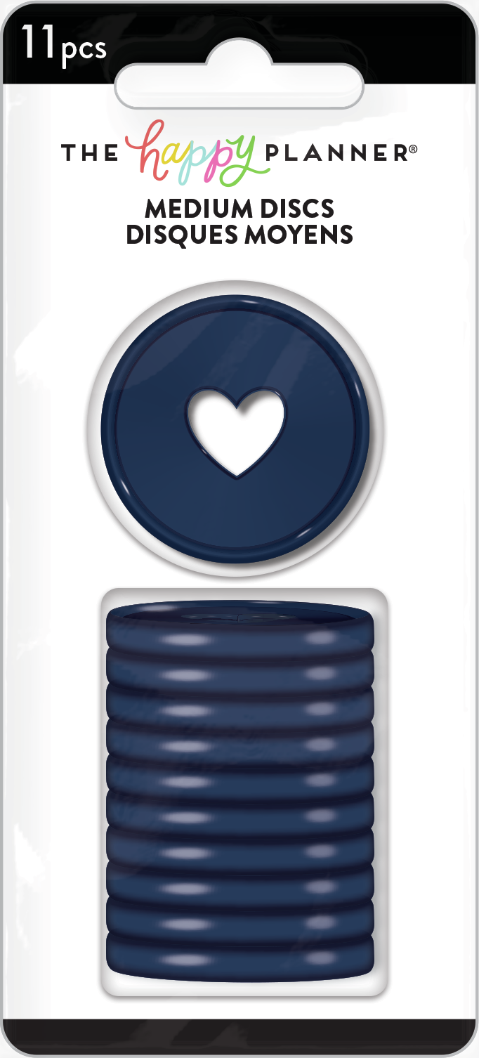Indigo - Medium Plastic Disc Set – Happy Planner