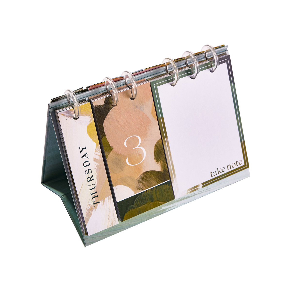 Brushstroke Florals - Disc Bound Standing Desk Calendar – Happy Planner