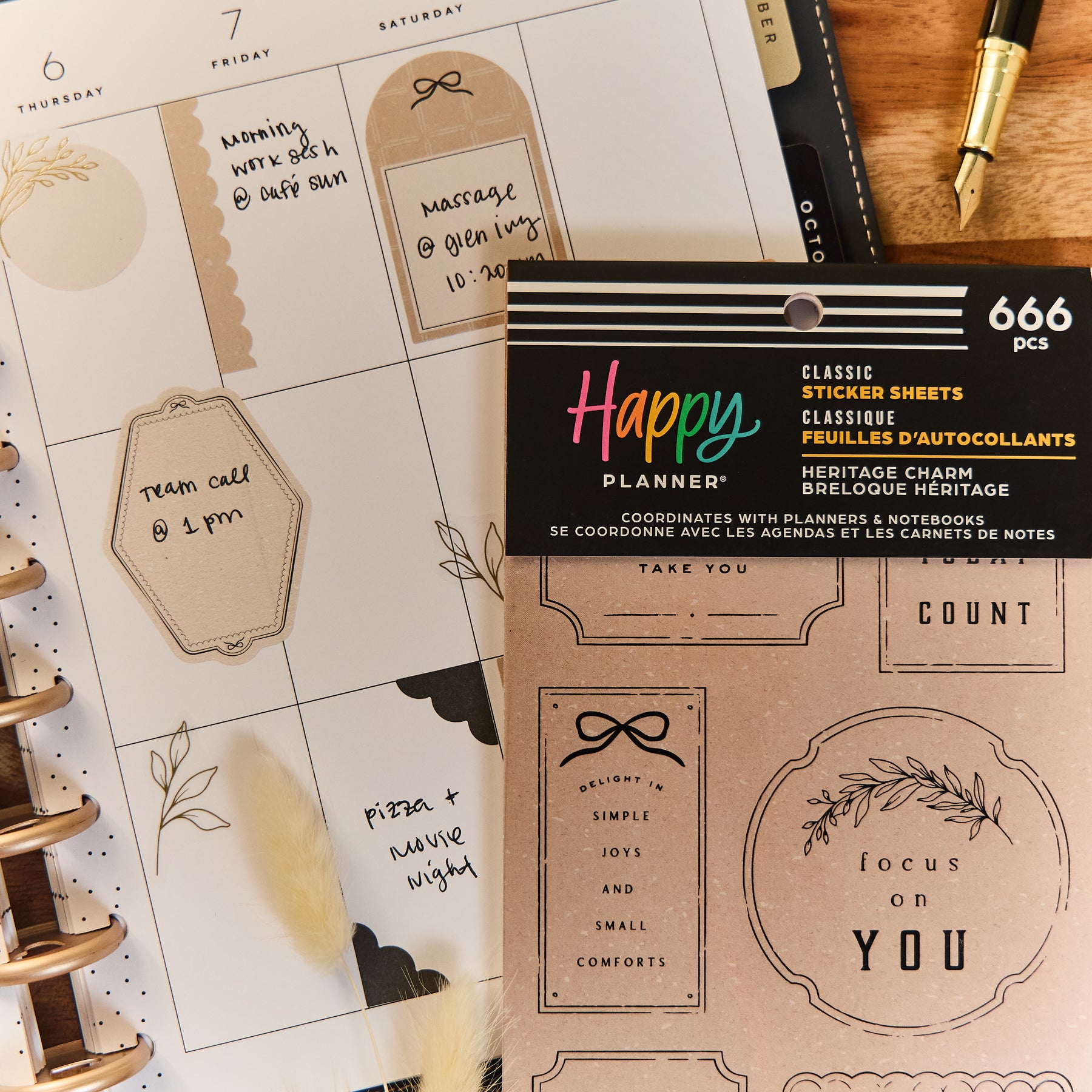Heritage Charm - Value Pack Stickers – Happy Planner