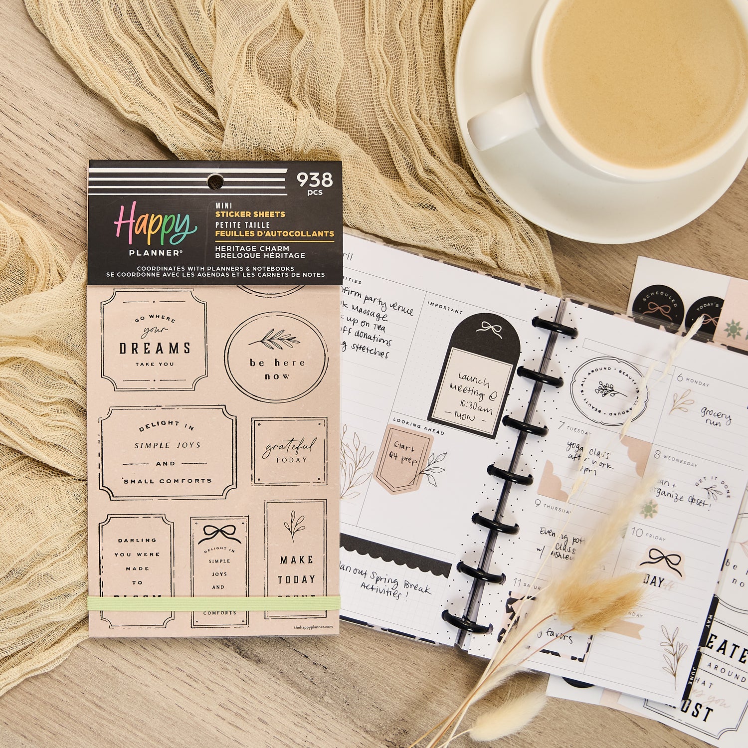 Heritage Charm - Value Pack Stickers - Mini – Happy Planner