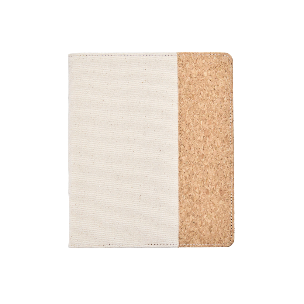 Work + Life Natural - Linen + Cork Notepad Folder - Weekly Overview ...