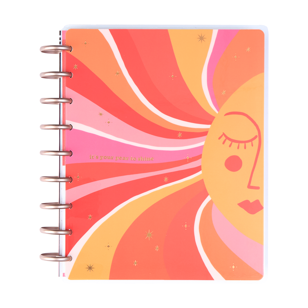Undated Cat Coq x Happy Planner Retro Sunset Planner - Classic Dashboa