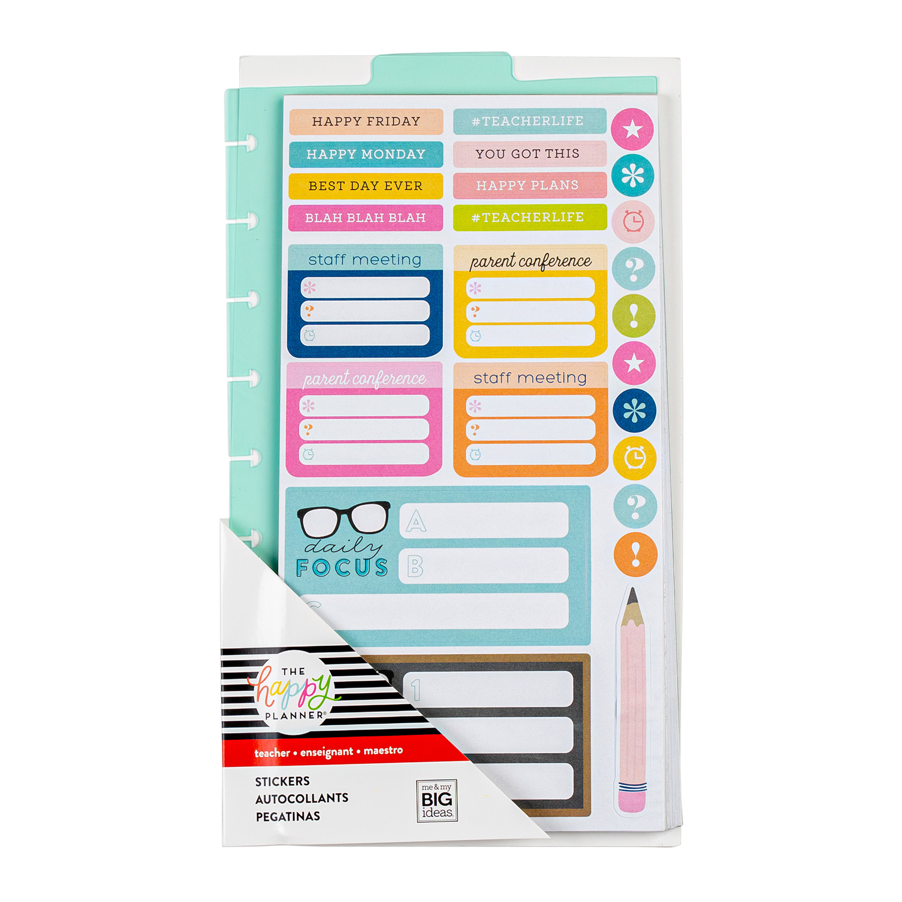 Teacher Productivity - Snap-In Sticker Pack – Happy Planner
