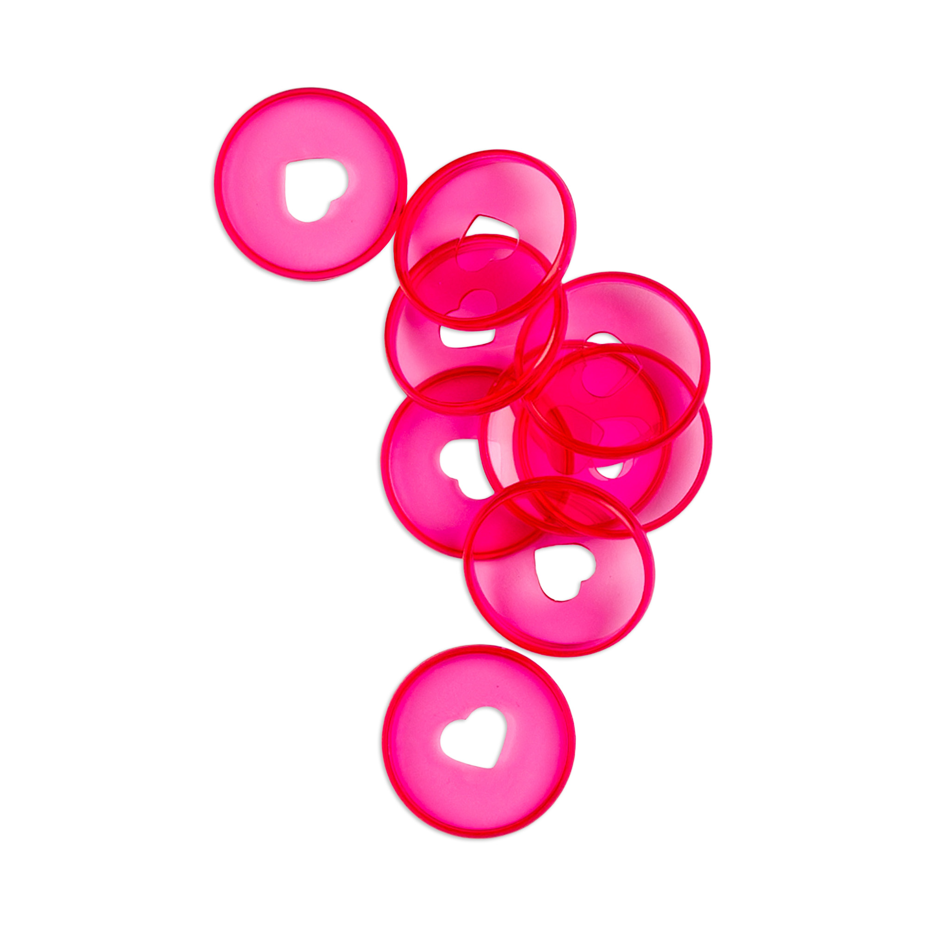 Clear Hot Pink - Medium Plastic Disc Set – Happy Planner