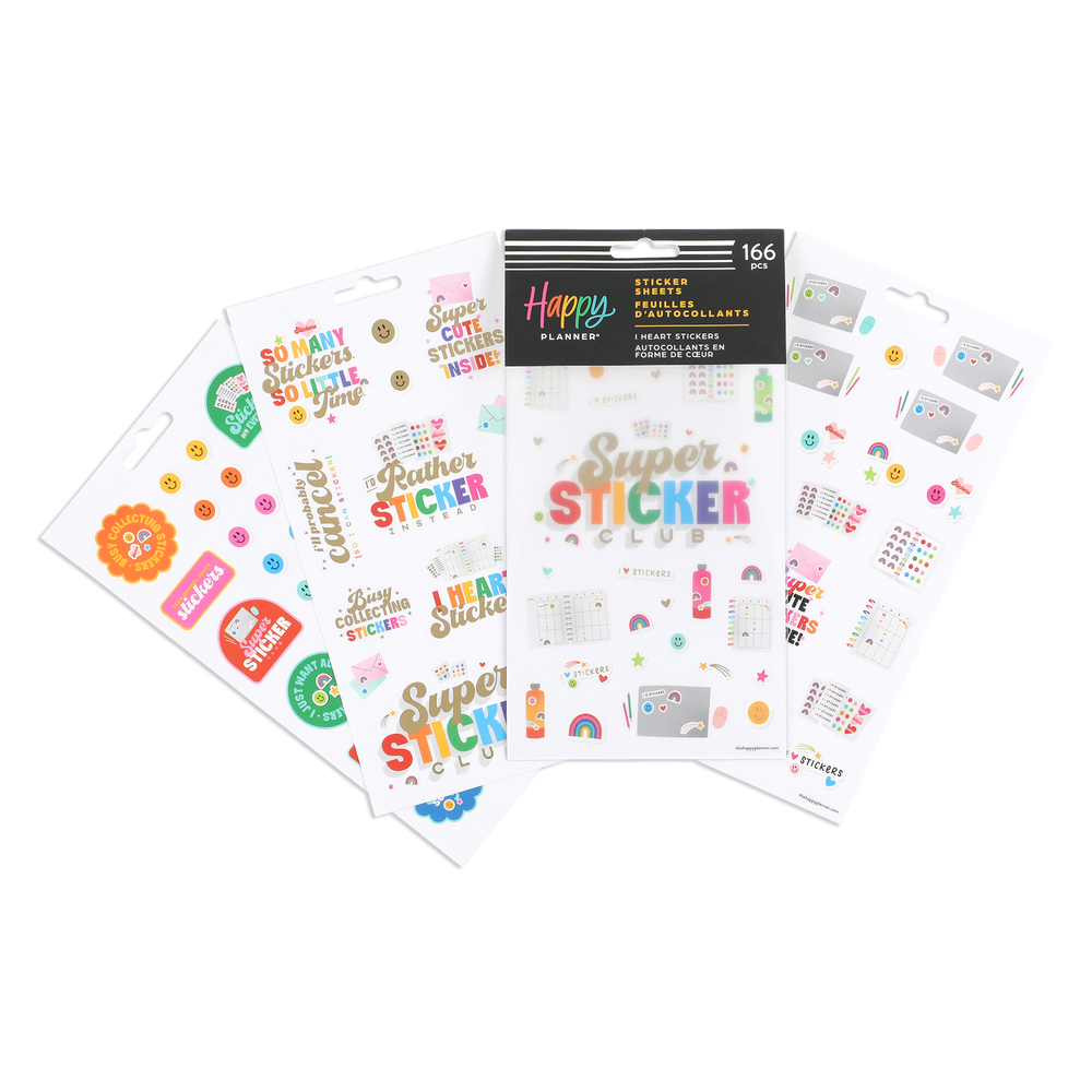 I Heart Stickers - 5 Sticker Sheets – Happy Planner