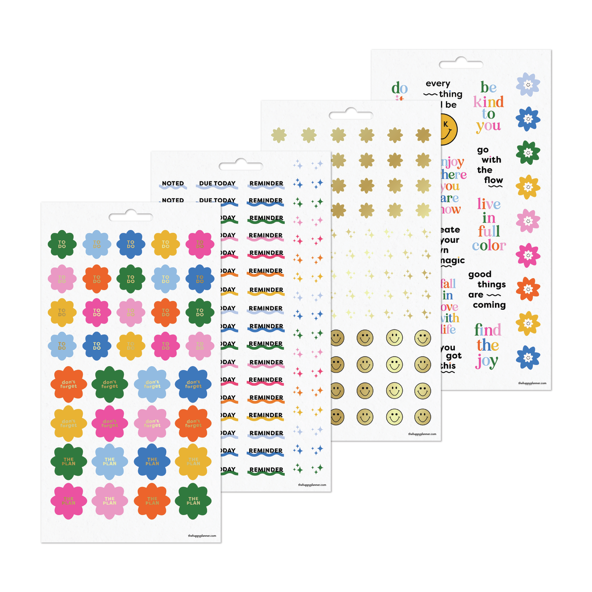 Playful Brights Student - 5 Sticker Sheets – Happy Planner