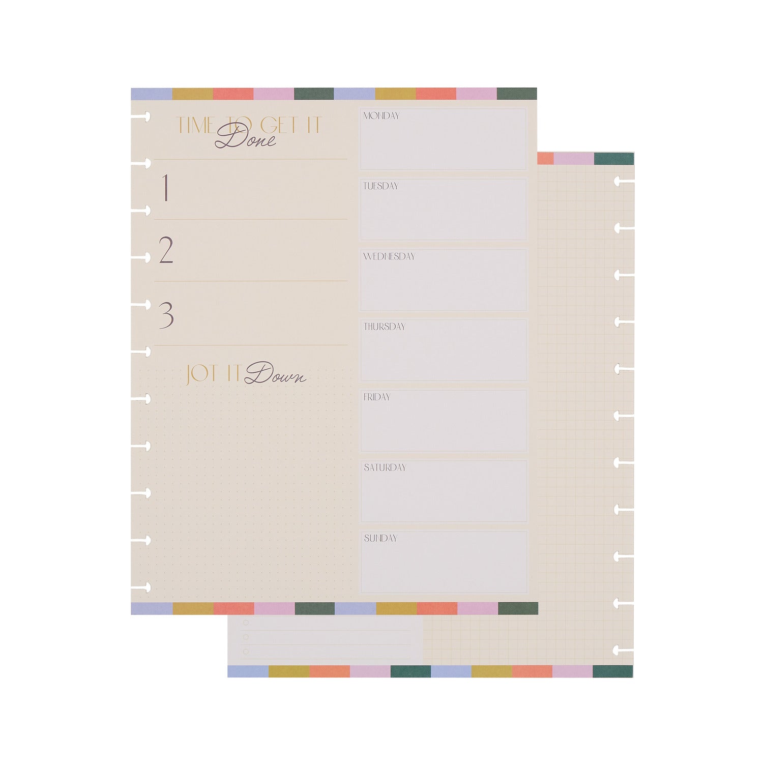 Priorities & Plans - Dashboard Big Filler Paper - 40 Sheets – Happy Planner