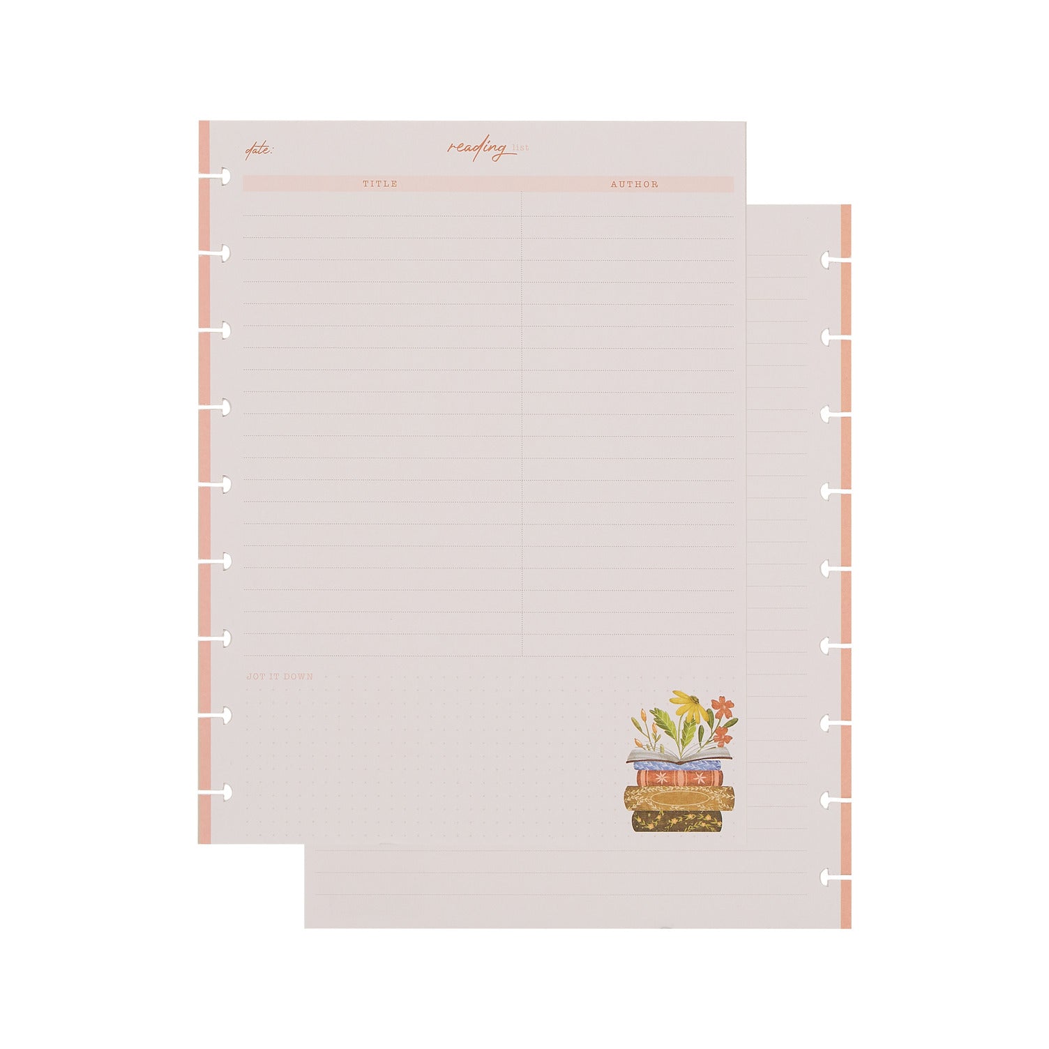 Cozy Reading - Reading List Classic Filler Paper - 40 Sheets – Happy ...