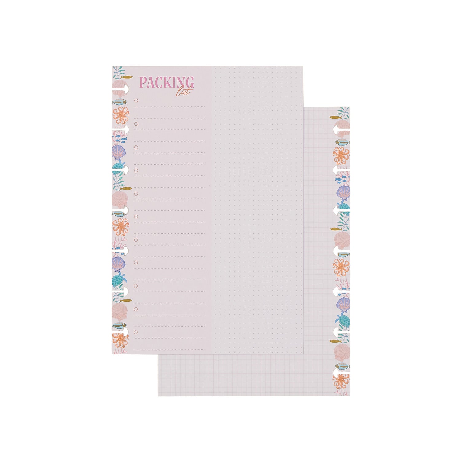 Packing List - Checklist + Dot Grid Mini Filler Paper - 40 Sheets ...
