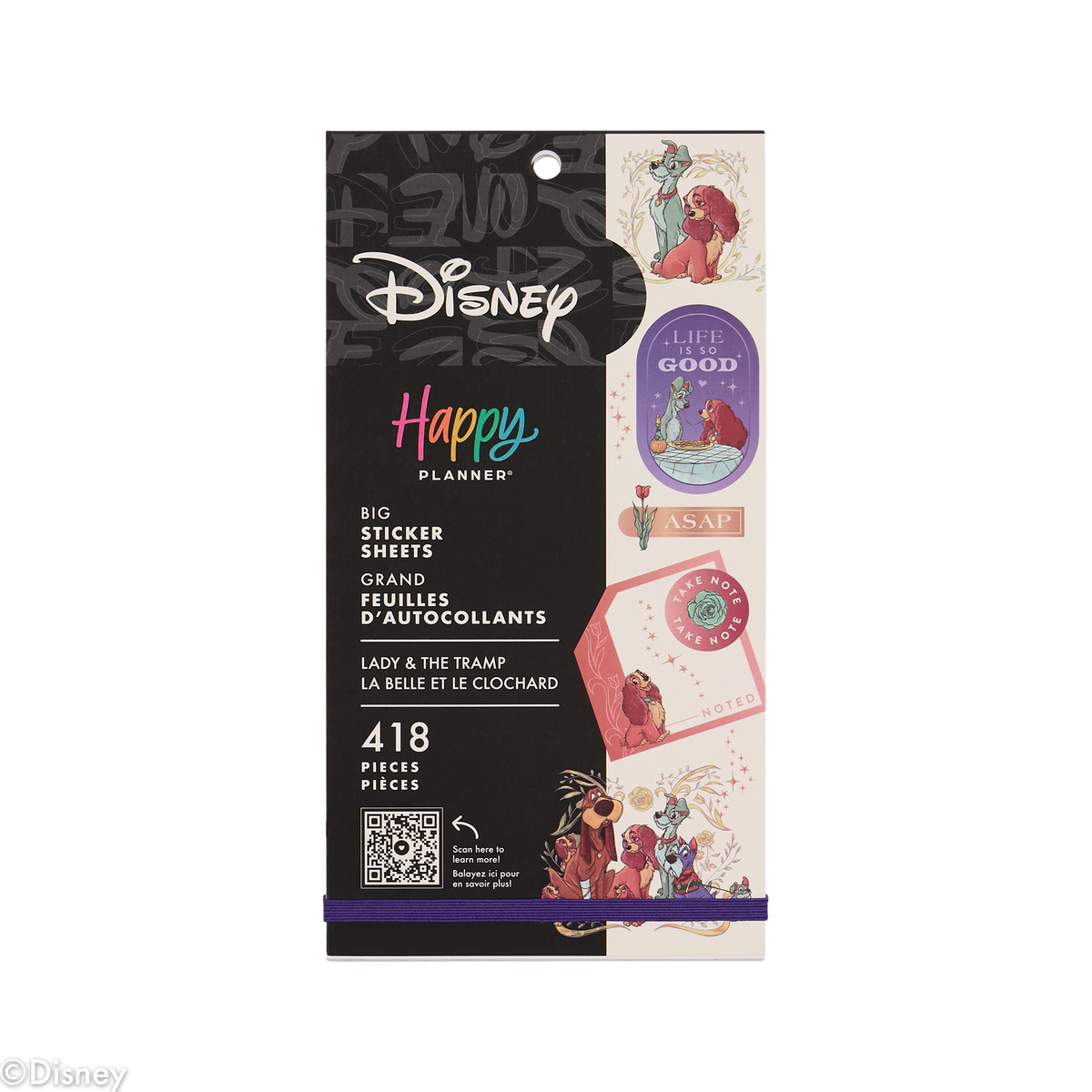 Disney Lady & The Tramp - Value Pack Stickers - Big – Happy Planner