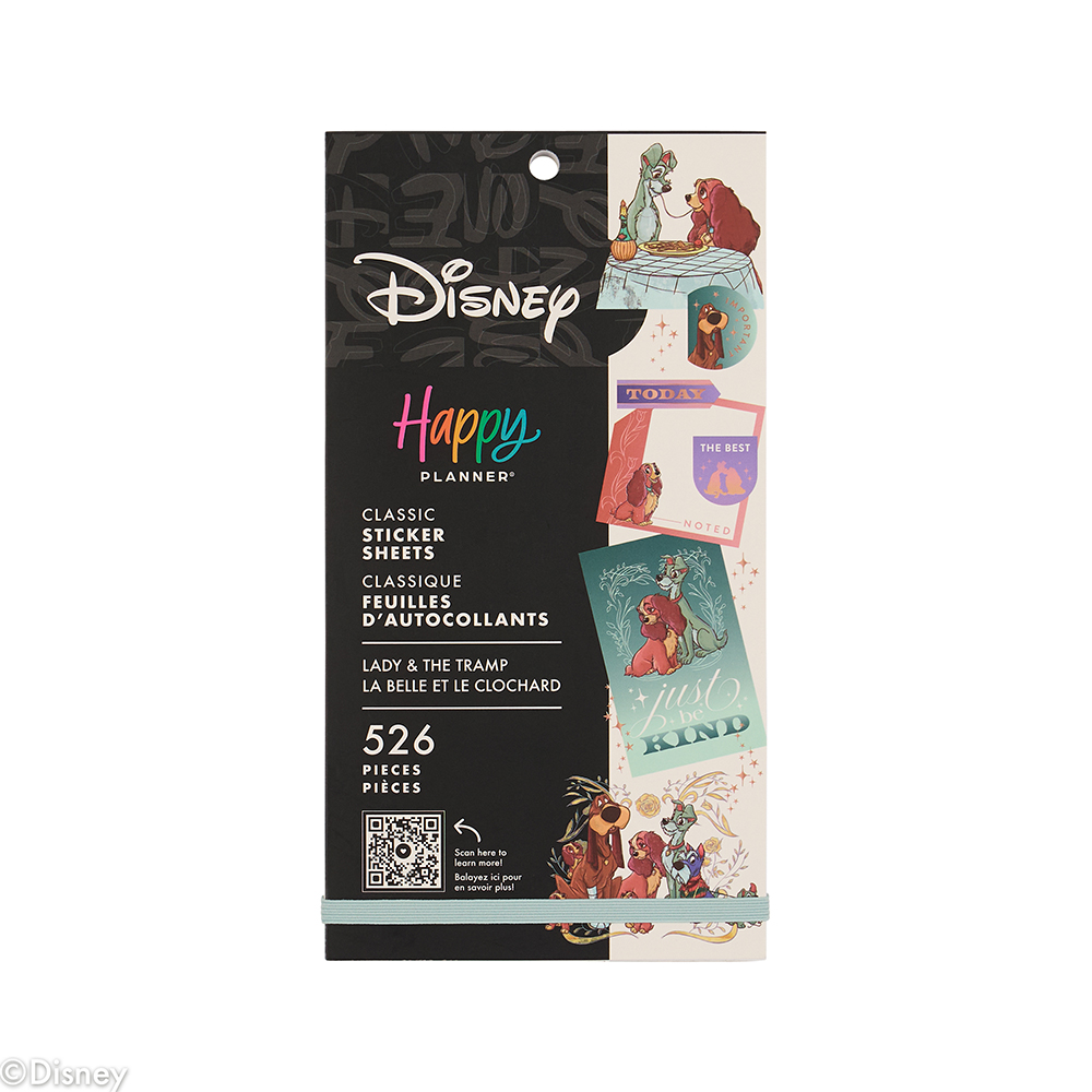 Disney Lady & The Tramp - Value Pack Stickers – Happy Planner