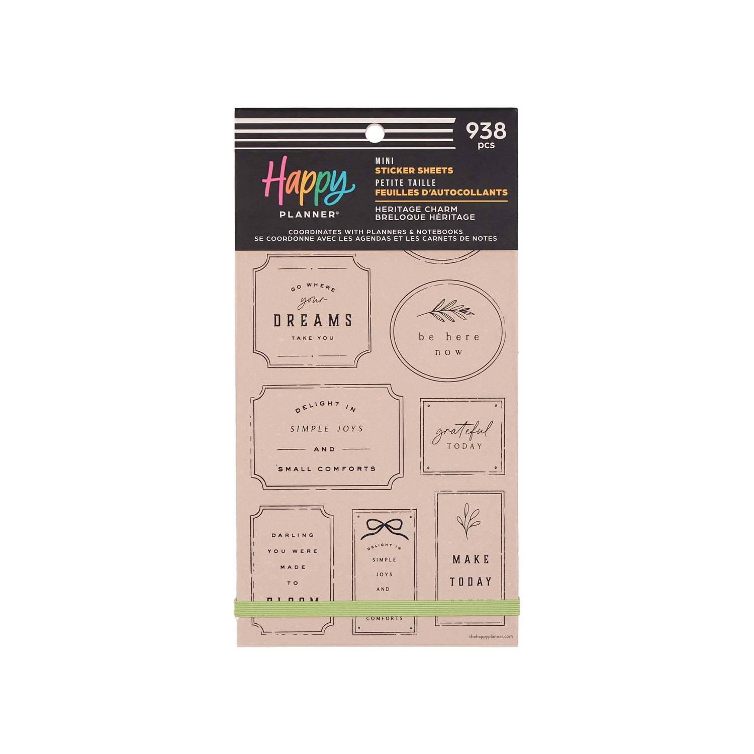 Heritage Charm - Value Pack Stickers - Mini – Happy Planner