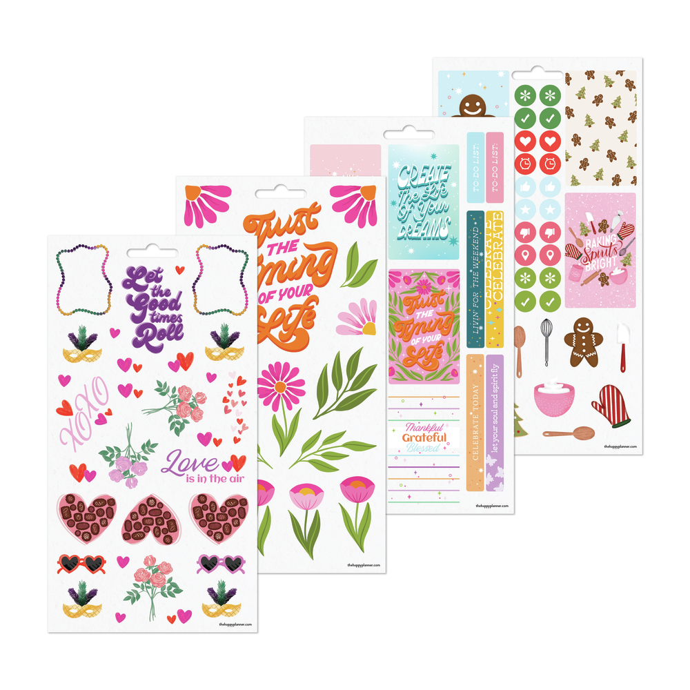 Seasons of Joy - 10 Sticker Sheets – Happy Planner