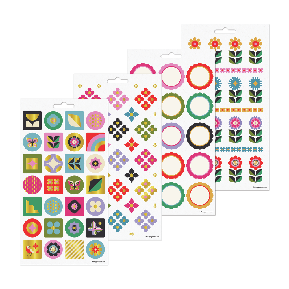 Mod Garden - 10 Sticker Sheets – Happy Planner