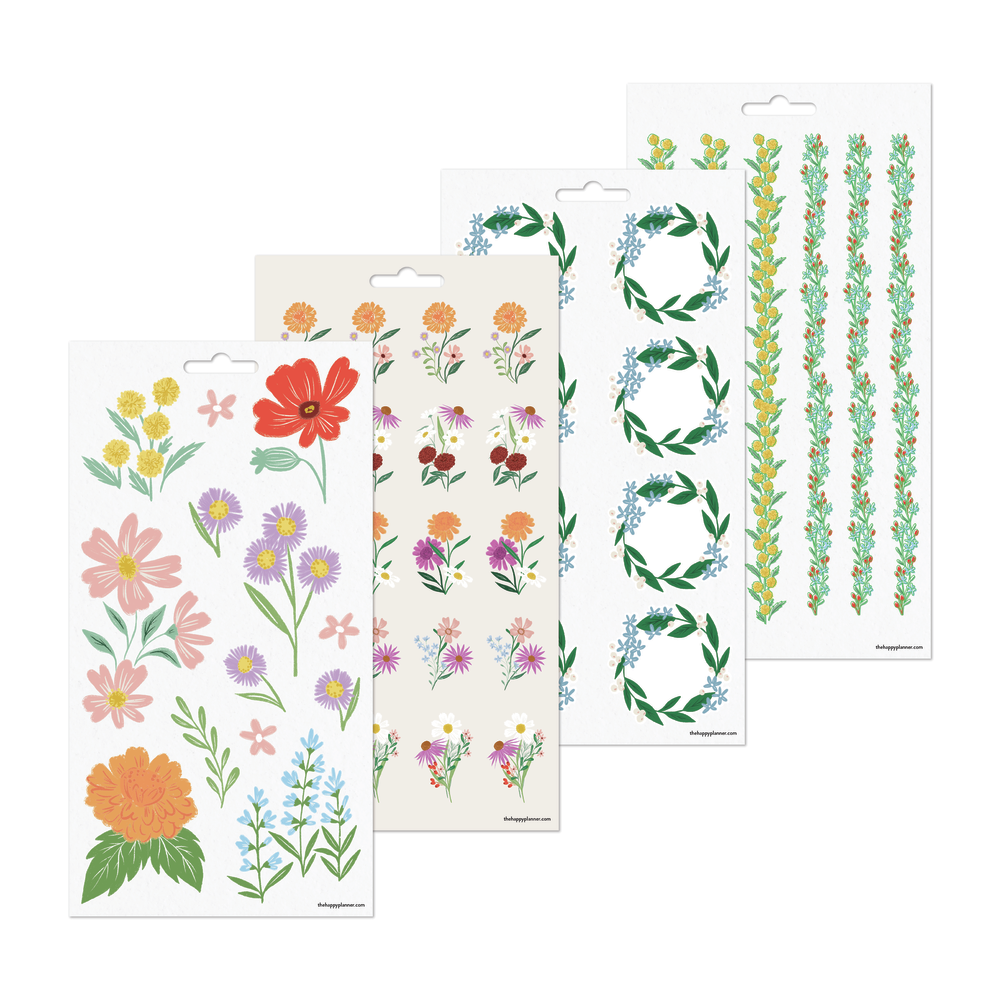 Blooming Bouquet - 10 Sticker Sheets – Happy Planner