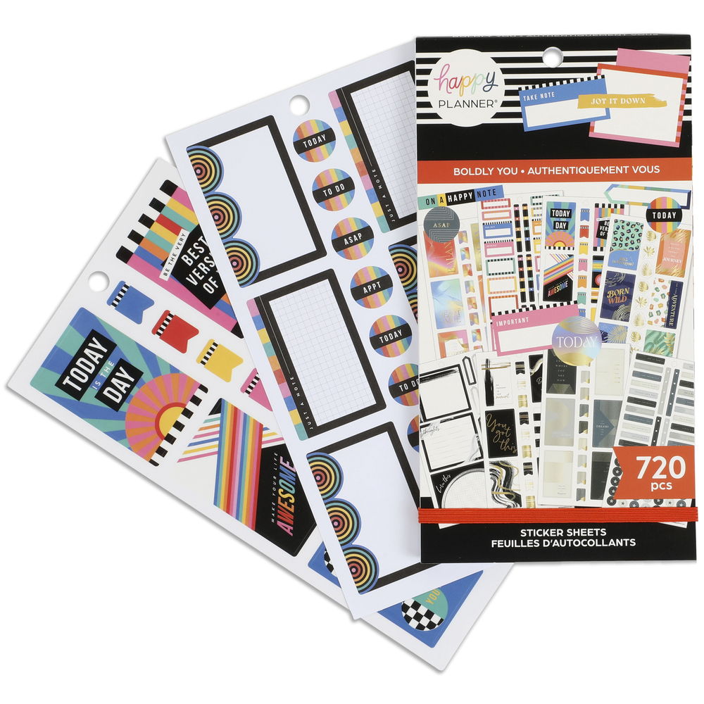 Value Pack Stickers - Boldly You – Happy Planner