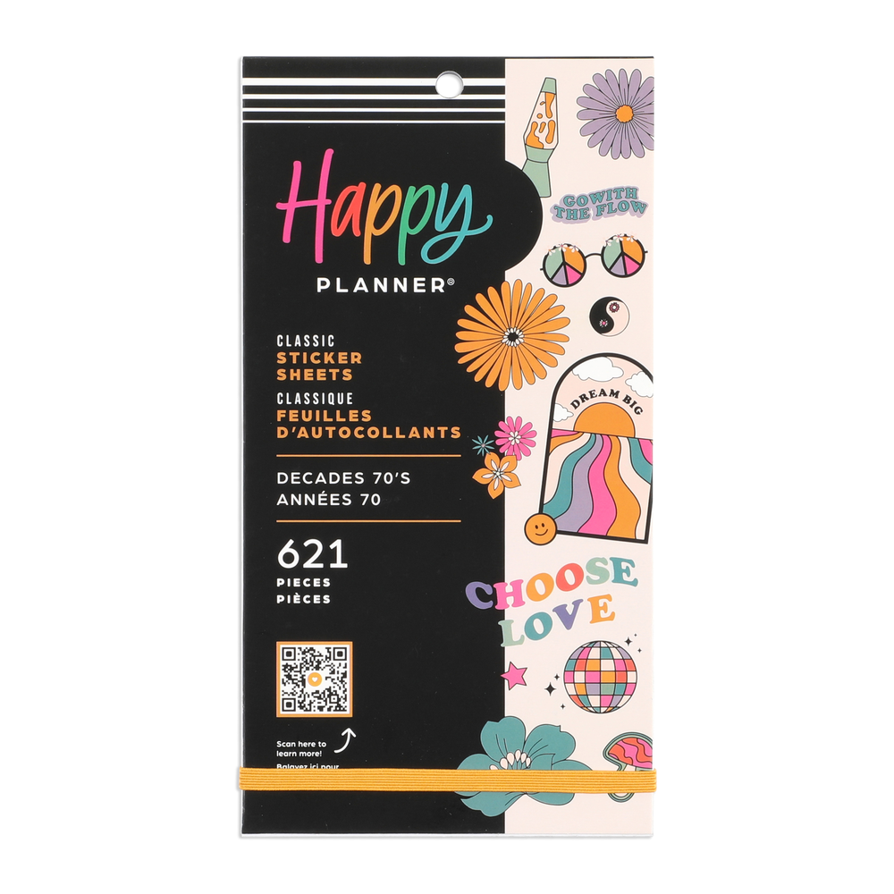 Decades 70s - Value Pack Stickers – Happy Planner