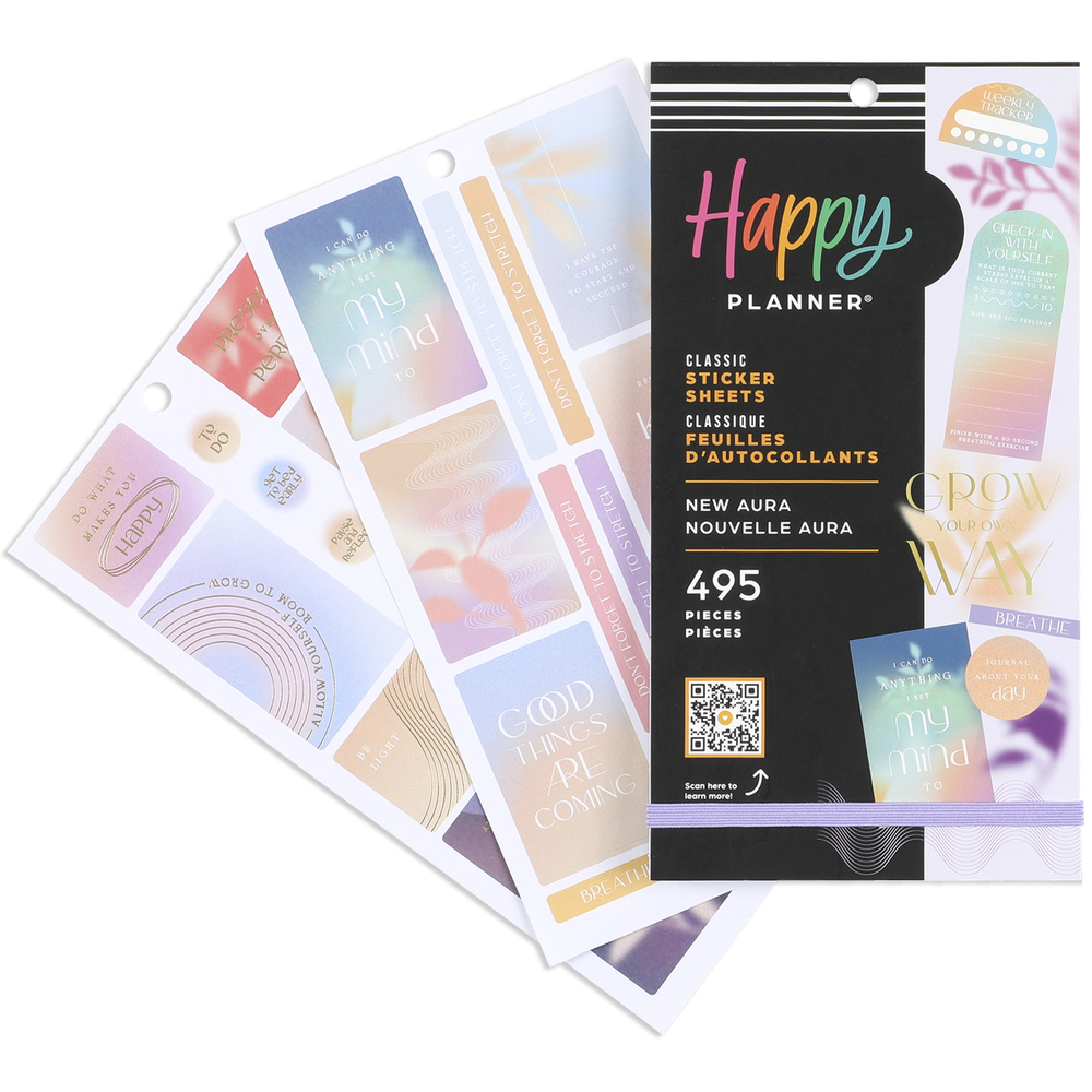 New Aura Wellness - Value Pack Stickers – Happy Planner