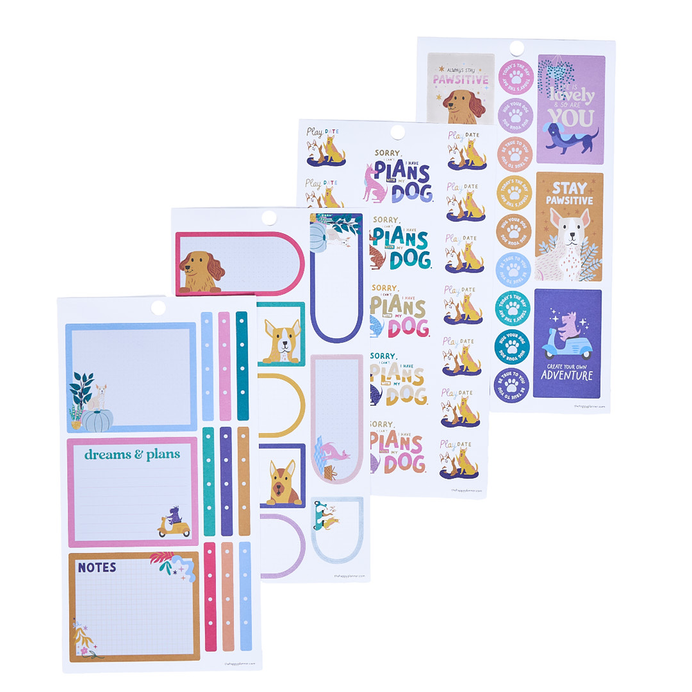 Playful Pups - Value Pack Stickers – Happy Planner