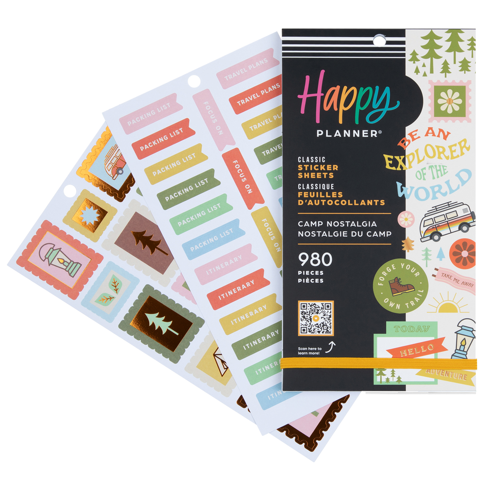 Camp Nostalgia - Value Pack Stickers – Happy Planner