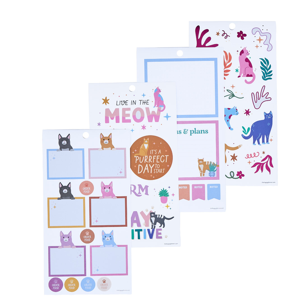 Whimsical Whiskers - Value Pack Stickers - Big – Happy Planner