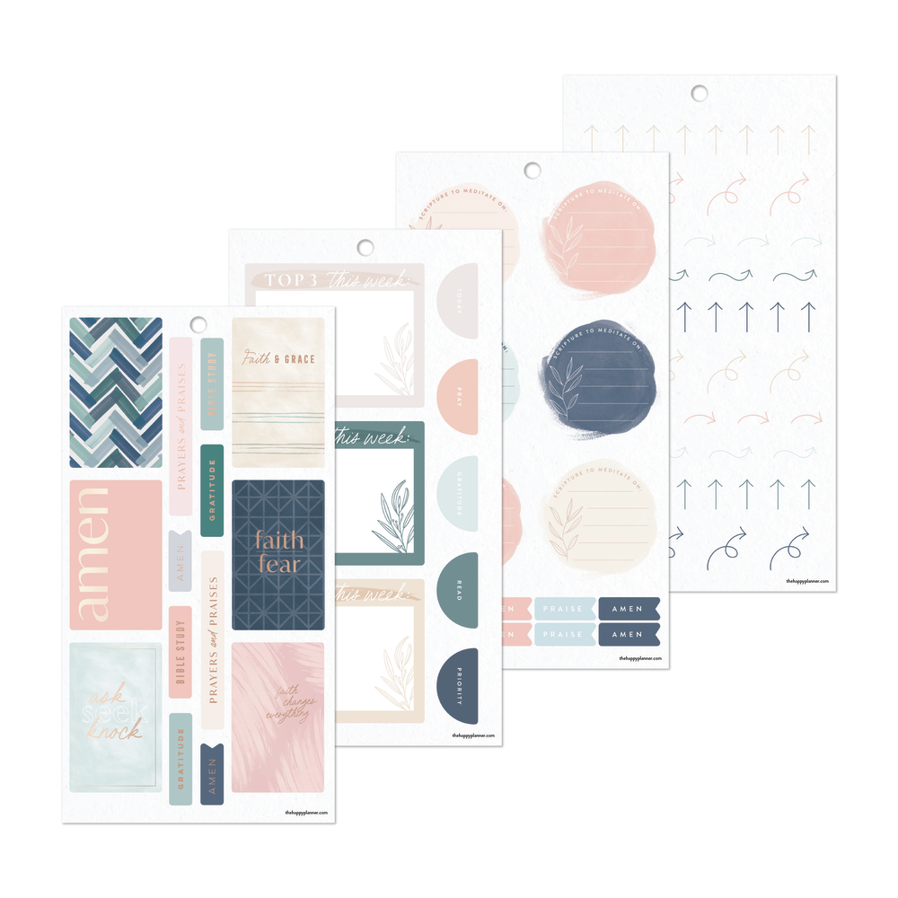 Coastal Faith - Value Pack Stickers – Happy Planner